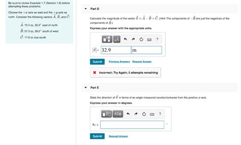 solved part d be sure to review example 1 7 section 1 8