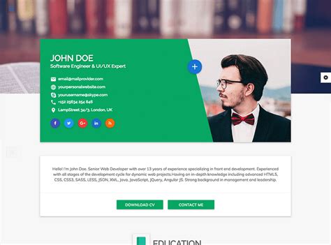 Contoh Web Profil Pribadi Aneka Contoh