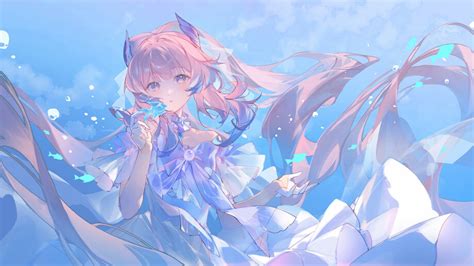 D Sangonomiya Kokomi Genshin Impact K Wallpaper Iphone Phone