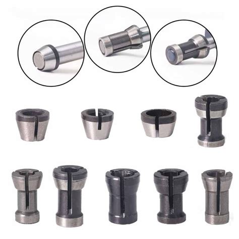 Carbon Steel Router Bit Shank Adapter For Chuck Conversion Engraving Trimming Ar 1 4 6 35