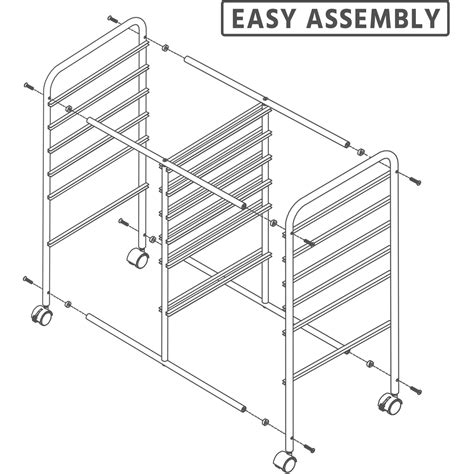 Drawers Rolling Storage Cart Mobile Storage Bin Trolley