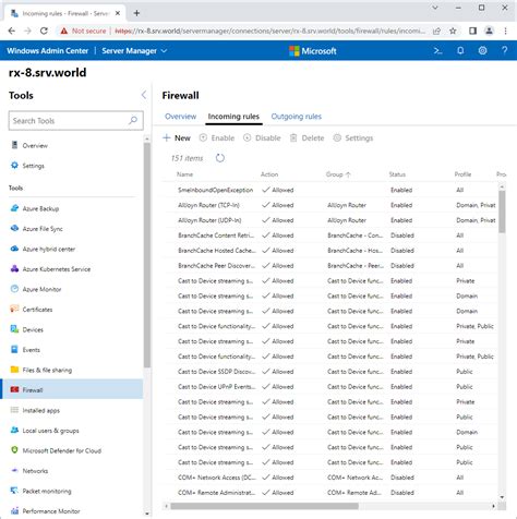 Windows Server 2022 Admin Center Overview Of Items 1 Server World