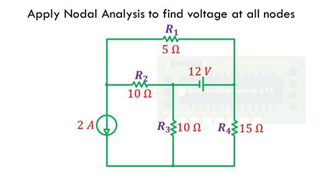 Nodal Analysis Solved Example Problem 3 With Step By Step Solution