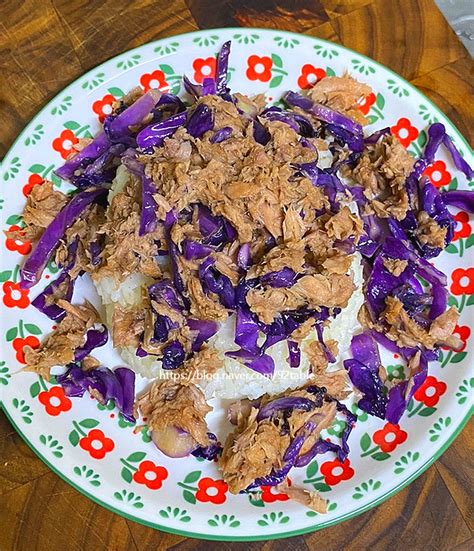 양배추참치덮밥 만드는법 양배추 대신 적채요리