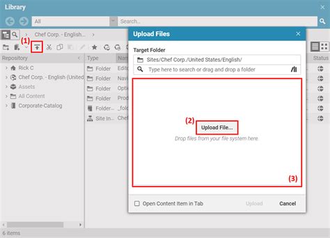 Uploading Pictures And Other Files ・ Coremedia Content Cloud