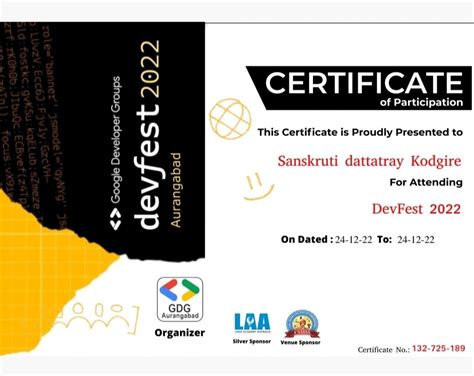 Sanskruti Kodgire On Linkedin Gdg Devfest2022