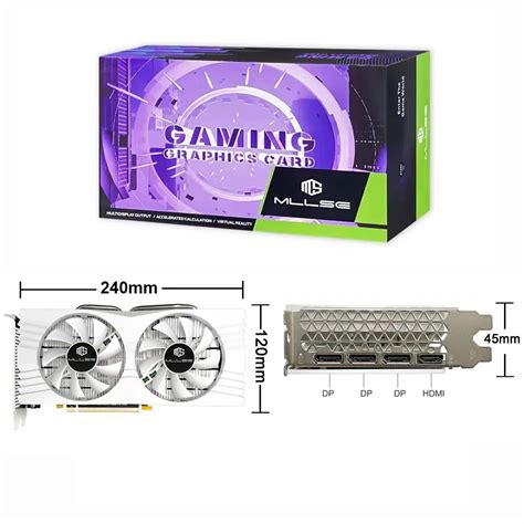 Tarjeta Gráfica Para Juegos Mllse Amd Rx 580 De 8 Gb 2048 Sp Gddr5 256 Bits Pci E 3 0 X16 8