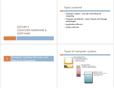 Pdf Lecture 3 Computer Hardware And Software Topics Covered