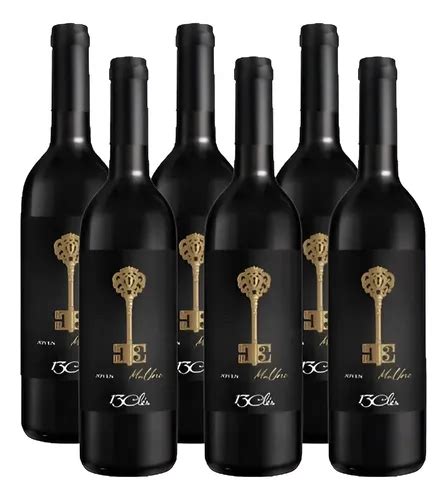 Vino 13 Clés Malbec Joven 750ml Caja X 6 Unidades Envío Gratis