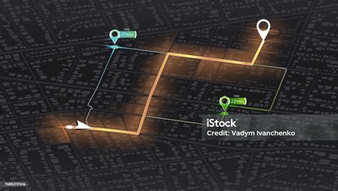 자신의 집에 대한 Gps 지도 탐색 도시 상위 뷰입니다 지도 건물 위에서 봅니다 도시의 상세한 전망 장식 그래픽 관광 지도입니다 추상적인 교통 배경 벡터 그림입니다 거리에