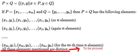 Elementary Set Theory Cardinality Of Cartesian Product Of M Sets Mathematics Stack Exchange