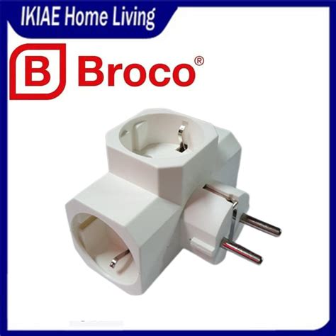 Jual Steker T Arde Cabang Broco Stop Kontak T Arde Lubang Shopee Indonesia