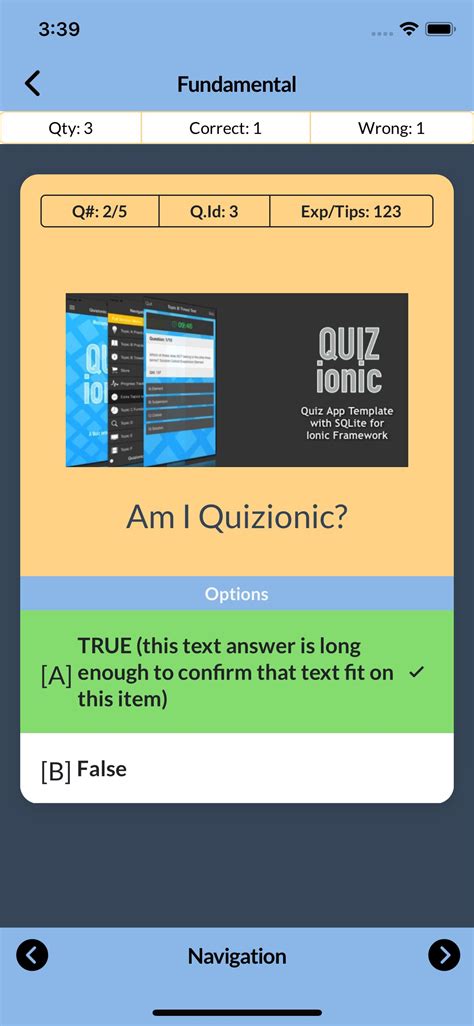 Quizionic 4 Ionic Quiz App Template By Studiomob Codester