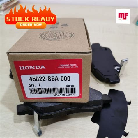 💯honda City Tmot9as5a Front Brake Pad 45022 S5a 000 Shopee Malaysia