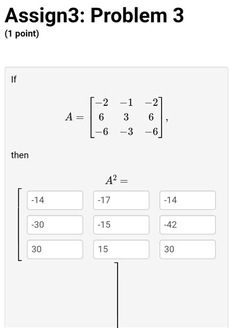 Solved Assign3 Problem 4 1 Point If A