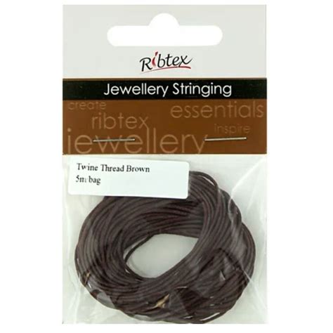 Ribtex Twine Thread 5m Brown