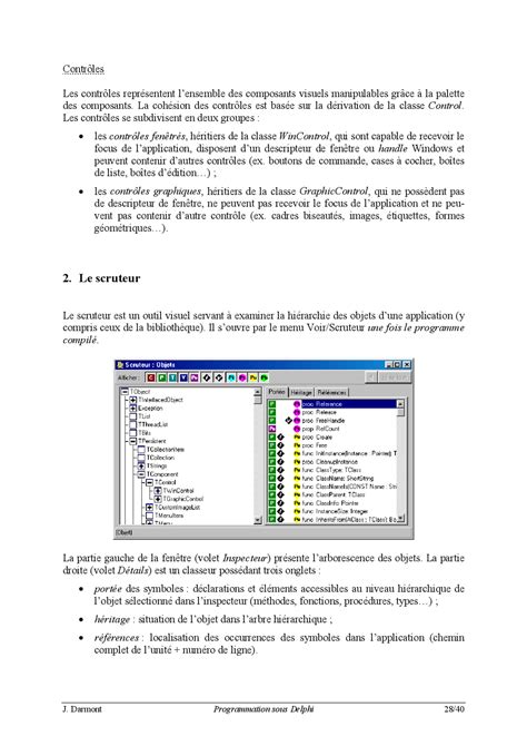 Notes Sur La Programmation Sous Delphi 3° Partie Notes Applications