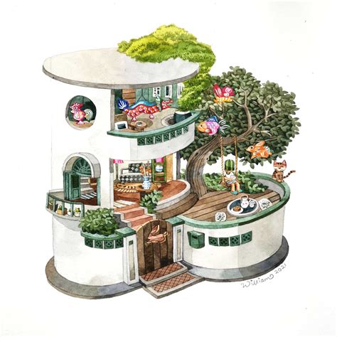 일러스트레이터의 상상력으로 지은 집