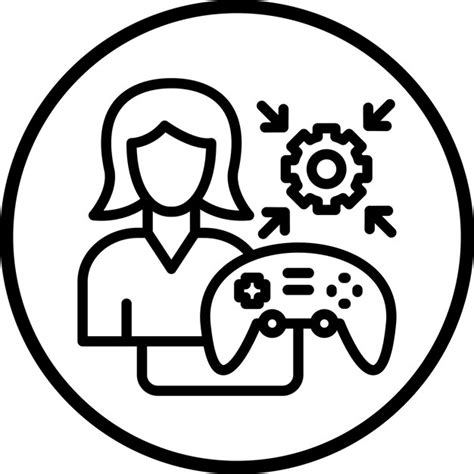 Premium Vector Vector Design Game Modder Female Icon Style