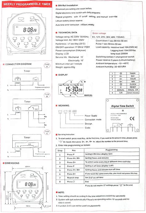 Digital Lcd Power Programmable Timer Time Switch L Grandado