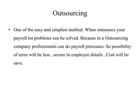 Payroll Management System Ppt