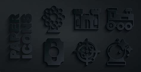 대상 스포츠 장난감 기차 서커스 티켓 마술 공 성 및 관람차 아이콘을 설정합니다 벡터 3차원 형태에 대한 스톡 벡터 아트 및 기타 이미지 Istock