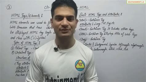 Introduction To Html Class 10 Computer Application Youtube