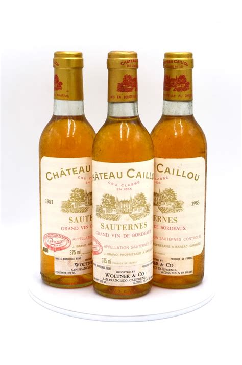 1983 Château Caillou Barsac Half Bottle Wine Consigners Inc