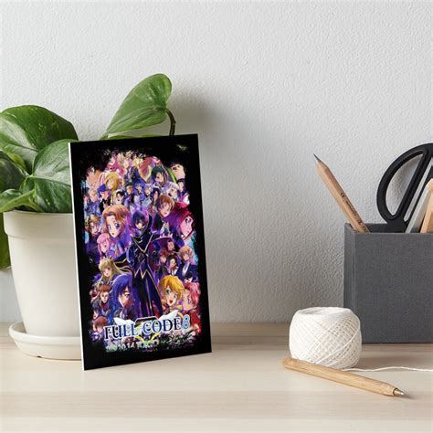 Code Geass Kodo Giasu Grunge Border Anime Design Art Board Print For