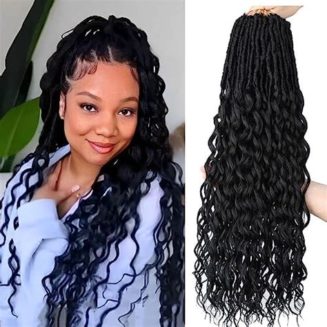7 Packs Deep Locs Crochet Hair For Black Women 24 Inch Faux Locs Crochet Hair Boho