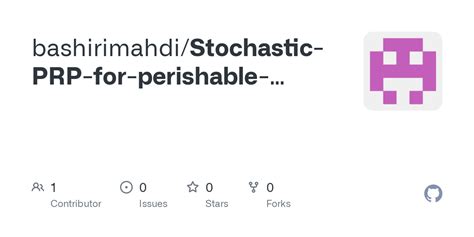 Github Bashirimahdistochastic Prp For Perishable Products