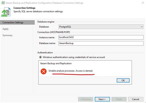 Vbr Access Is Denied Veeam Community Resource Hub