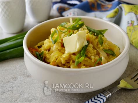 Пшенная каша с капустой — рецепт с фото пошагово