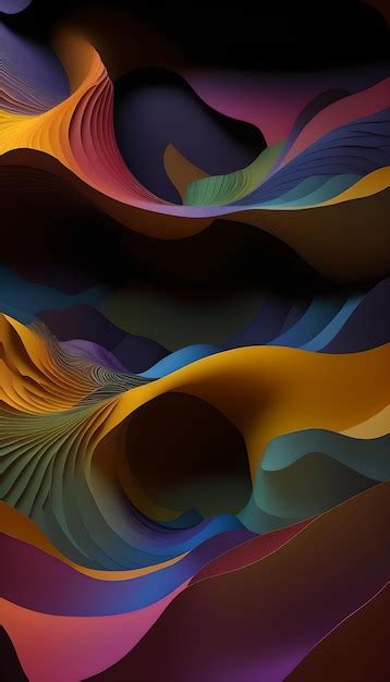 Premium Photo Photo Of A Vibrant And Dynamic Abstract Background With Flowing And Colorful
