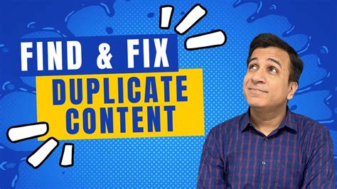 How To Find And Fix Duplicate Content Issues On Your Website Youtube