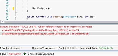 Equation Cannot Be Compiled Wealthlab