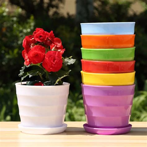 Пластиковый цветочный горшок Aliexpress