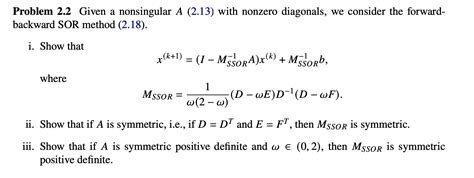 Solved Problem Given A Nonsingular A With Nonzero Chegg Com