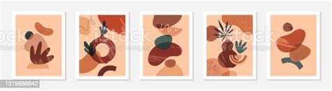 꽃병 유기 다양한 모양과 잎 현대 추상 벡터 일러스트의 번들 0명에 대한 스톡 벡터 아트 및 기타 이미지 0명 개념 골동품 Istock