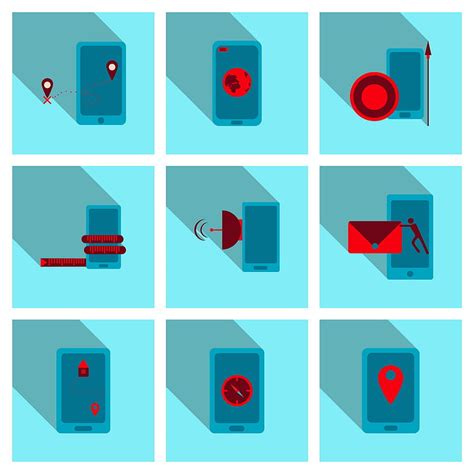 추상 스타일 모던 하 고 빈티지 모바일 가제트 벡터 Eps Ai Uidownload