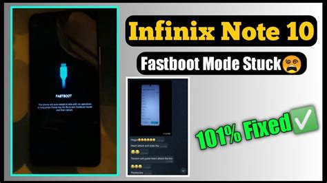 Infinix Note Stuck Bootlooping To Fastboot Mode Online YouTube