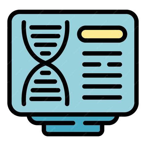 Premium Vector Online Dna Icon Outline Online Dna Vector Icon Color Flat Isolated