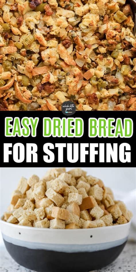 Drying Bread For Stuffing 2 Ways Whole Lotta Yum