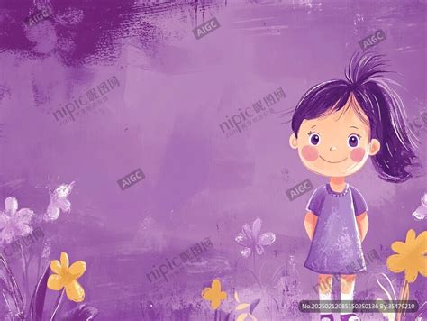 Ai创作图怡然自得的小女孩插画 女孩儿童插画 唯美小女孩插画 卡通小女孩场景插画 唯美儿童插画 紫色调插画 小女孩系列插画 孤单的小女孩插画 儿童肌理插画 意境儿童插画 快乐的小女孩插画
