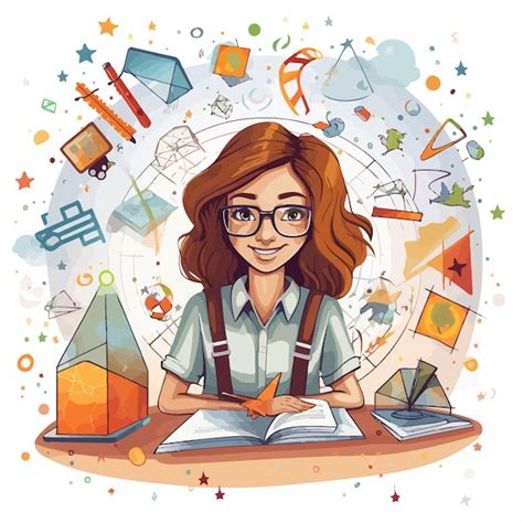 Premium Vector Office Worker Girl Illustration