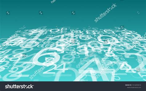 Random Transparent Numbers Abstract Algorithm Vector Stock Vector Royalty Free
