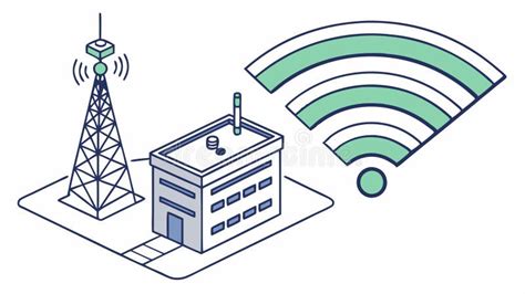 Antenna Tower With Signal Waves Broadcast Technology Wireless Communication Network Signal