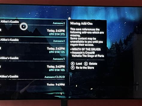 Missing Add Ons Rassassinscreedvalhala