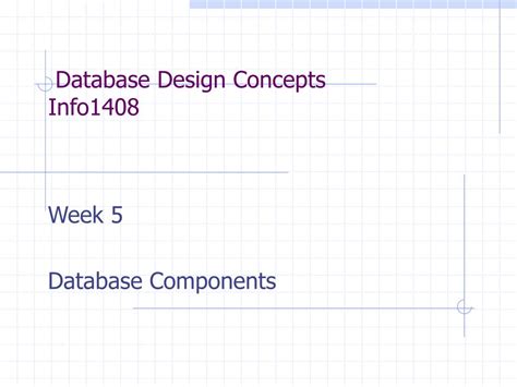 Ppt Database Design Concepts Info1408 Powerpoint Presentation Free Download Id3838860