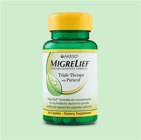 Migraine Dietary Supplement Migrelief Original Formula